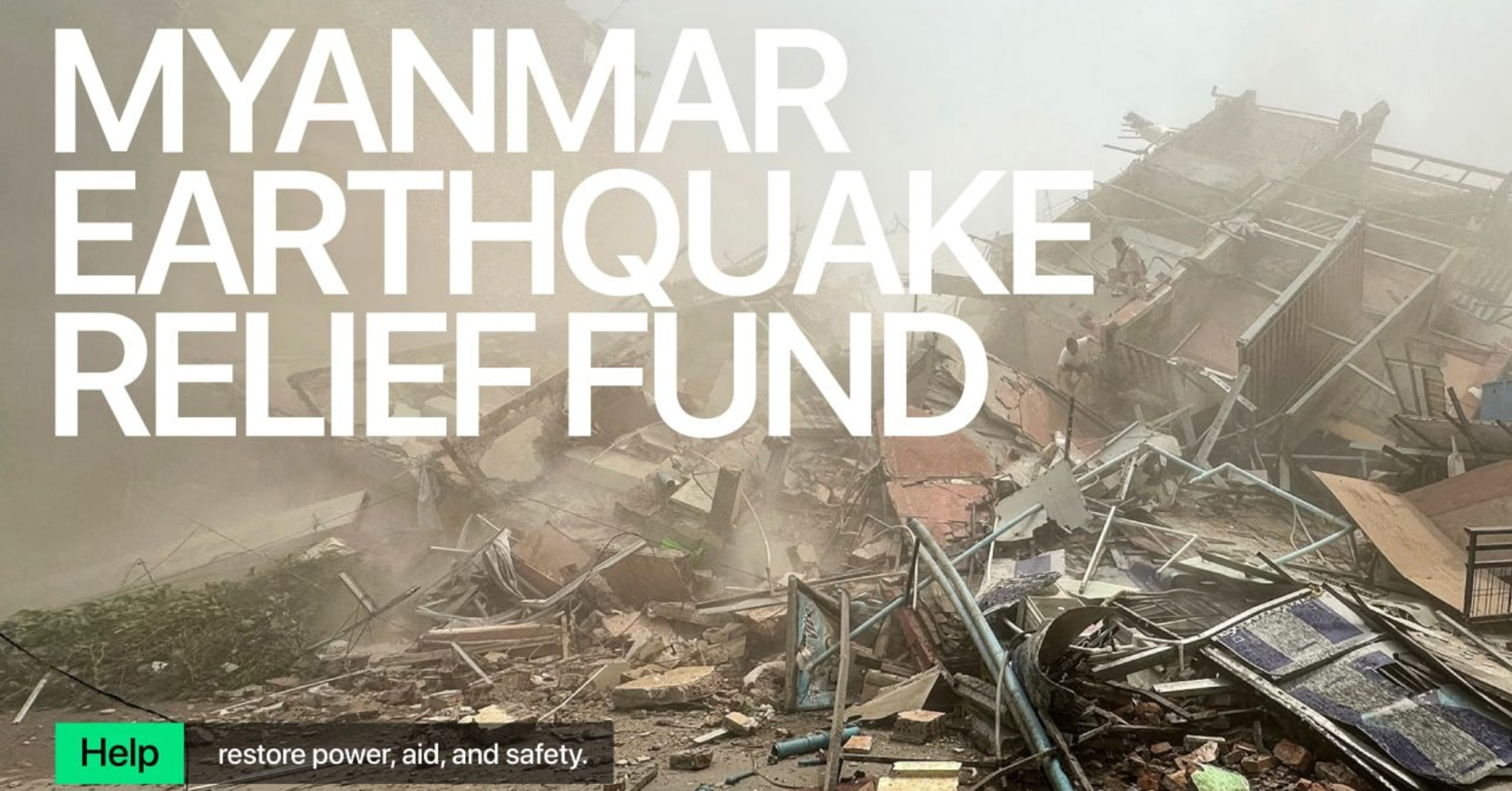 Myanmar EarthQuake Relief Fund - Pledge